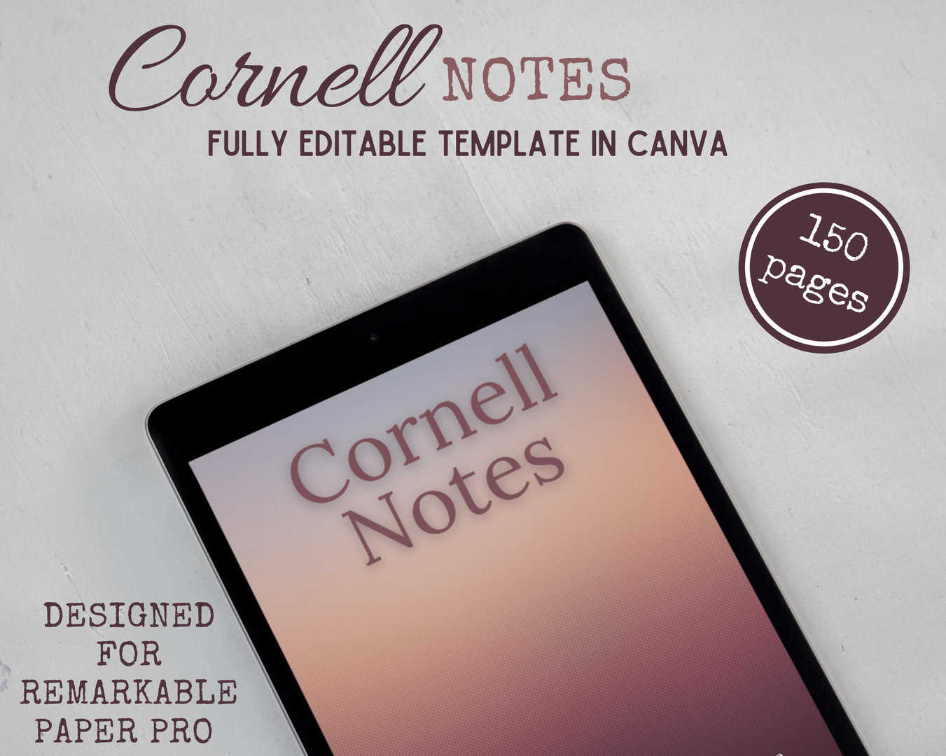 Cornell Notes Remarkable | Easy Editing on Canva | Cornell Notes For E ...