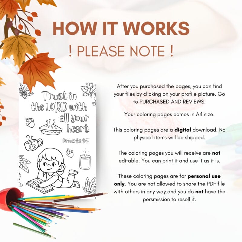 15 Fall /Autumn Sunday School Coloring Pages | Homeschool Printable ...