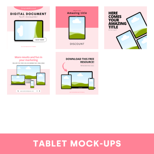 40 Mock-up Templates | Canva Templates to sell your digital products ...