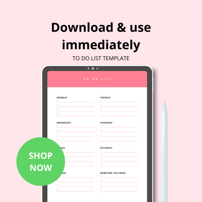Pink to do list template | 20+ pages Digital to do list and Printable ...