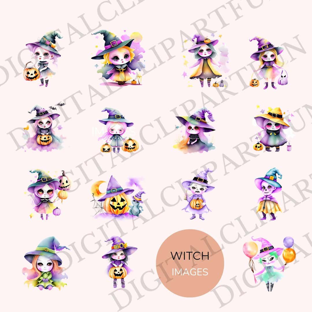 45 Cute Halloween clipart PNG, Pastel halloween clip art, Cute pumpkin ...