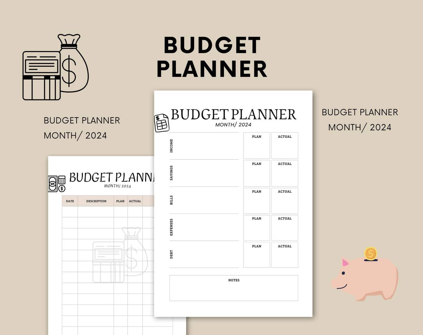 Budget Planner Printable | Financial Planner | Budget Template | Weekly ...