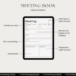 Digital Bullet Journal and Meeting Minutes Book Bundle | Undated ...
