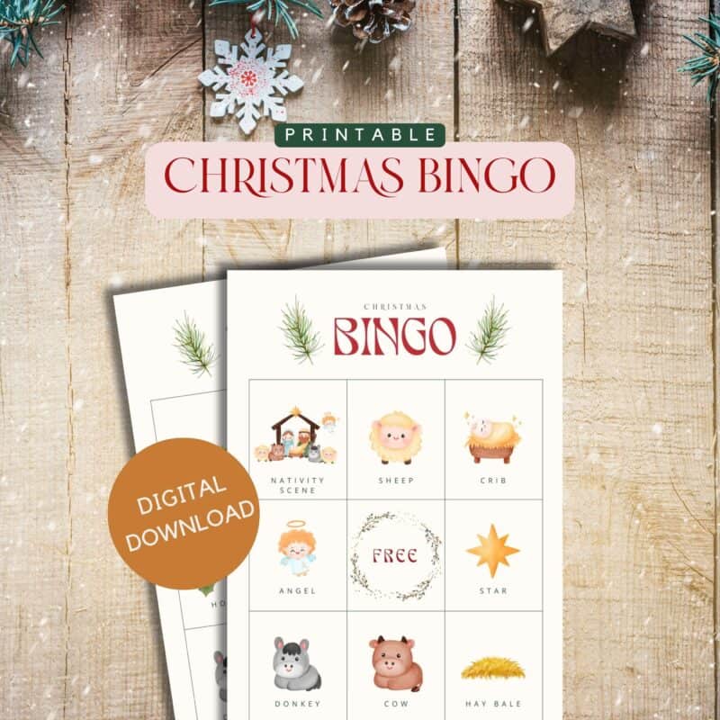 6 Nativity Bingo Cards, Catholic advent, catholic classroom, religious ...
