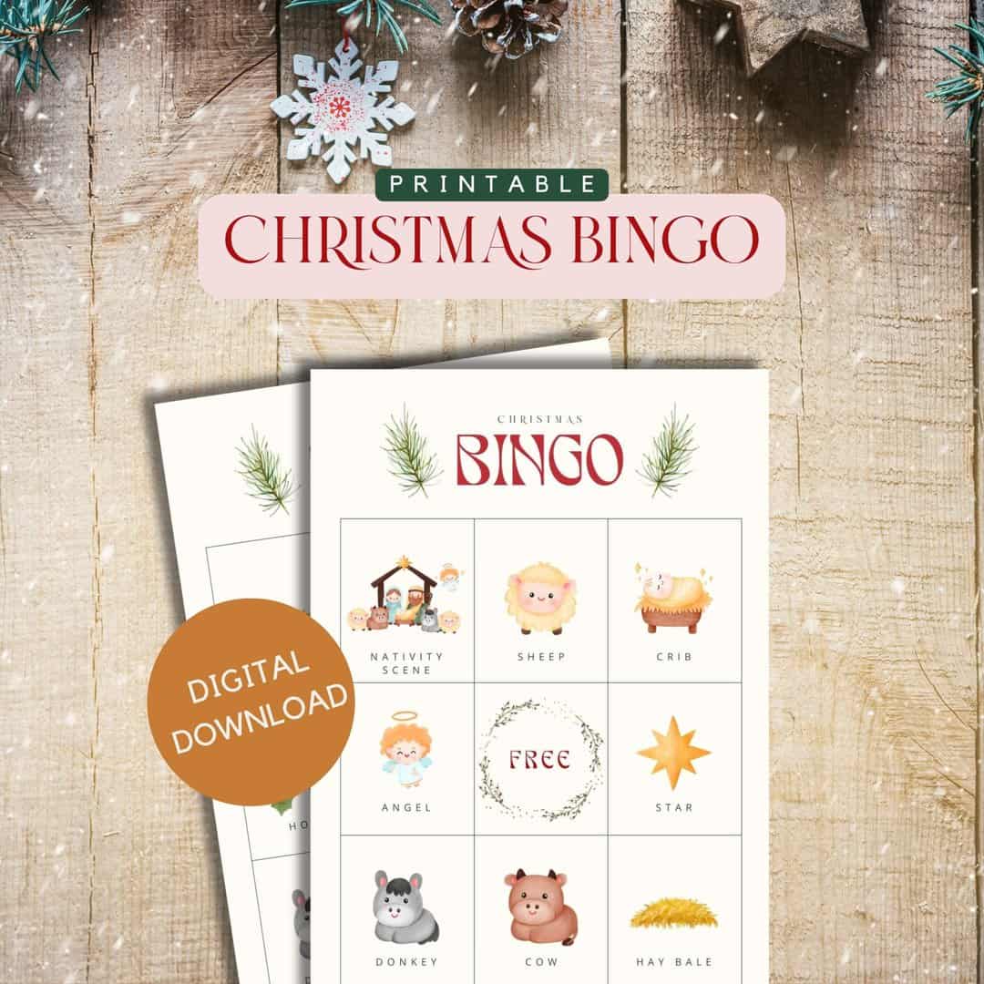 6 Nativity Bingo Cards, Catholic advent, catholic classroom, religious ...