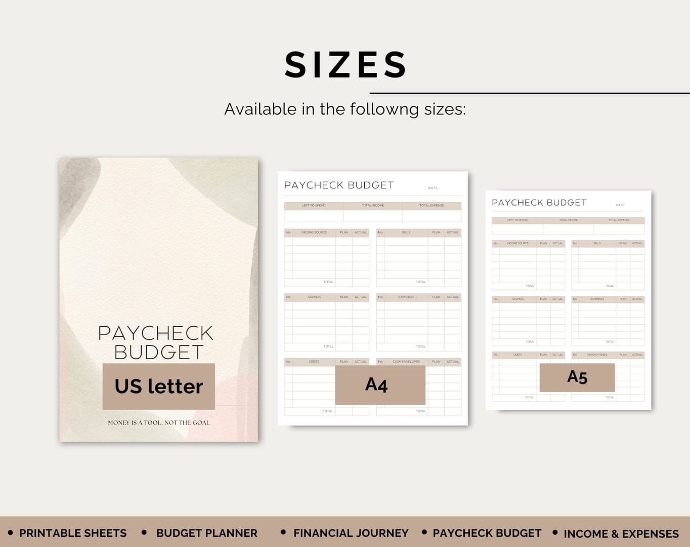 Paycheck budget printable, Budget planner, Budget template, Bill ...