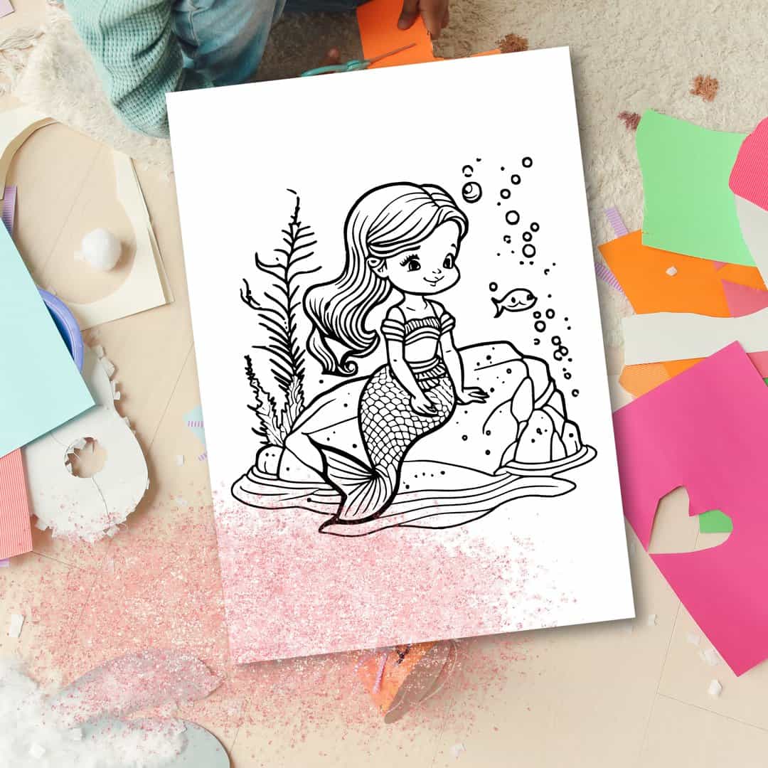 mermaid coloring book pages | Mermaid coloring pages | Kids coloring ...