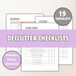 19 Declutter Checklists, Weekly Cleaning Schedule, Printable Checklist ...