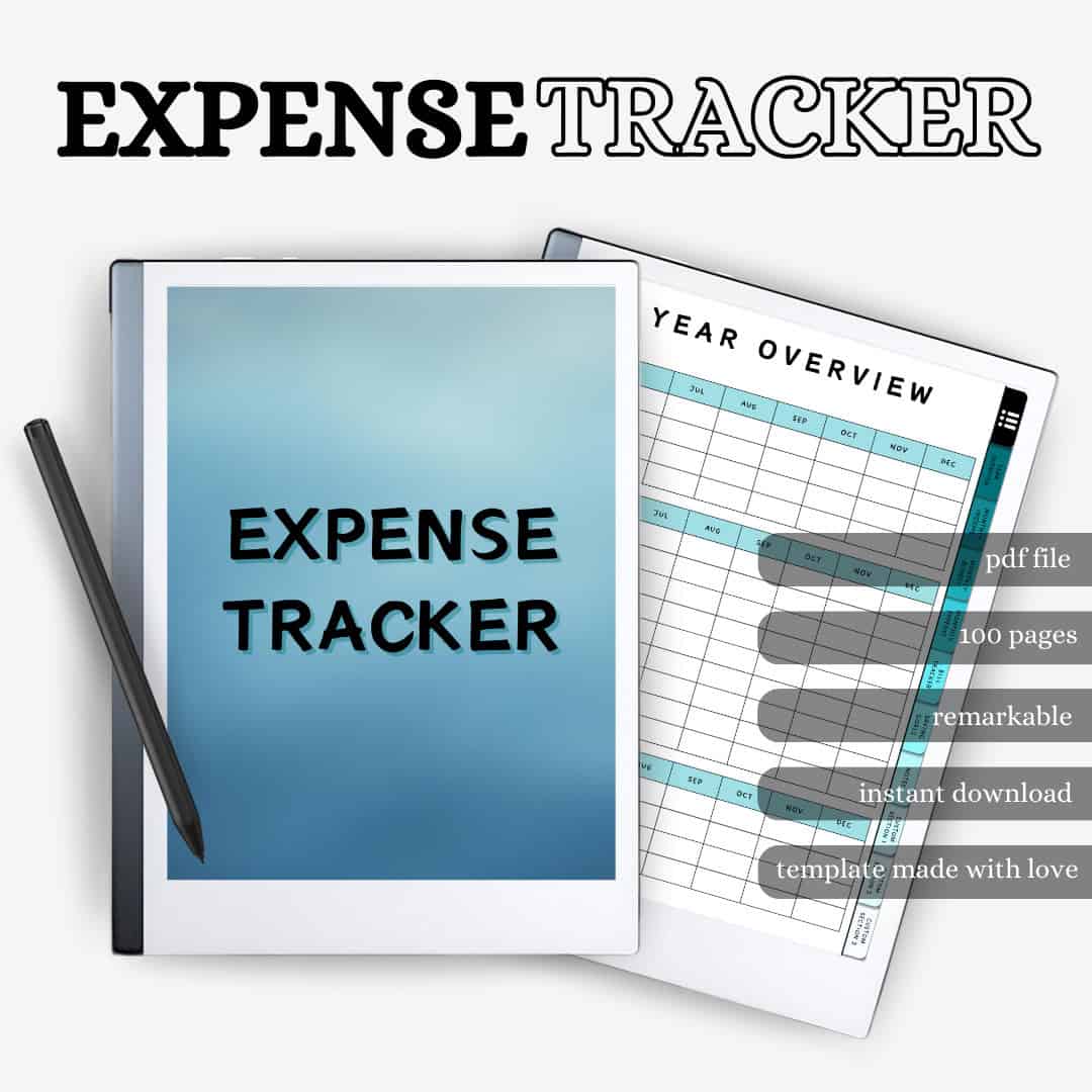 Remarkable expense tracker | Budget planner | Monthly budget ...
