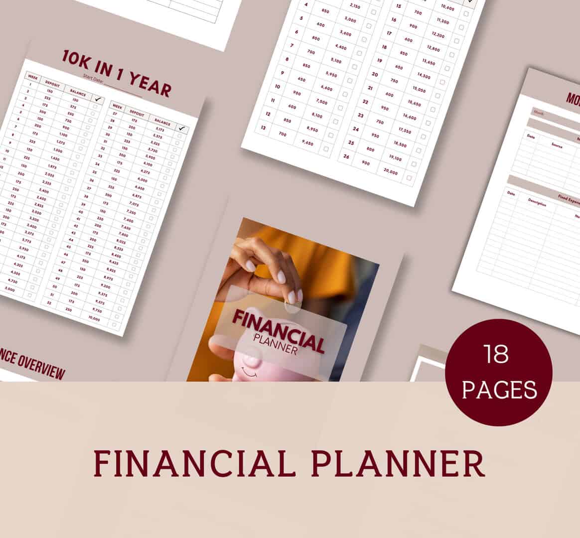Financial Planner | Printable Planner | Budget Planner | Financial ...