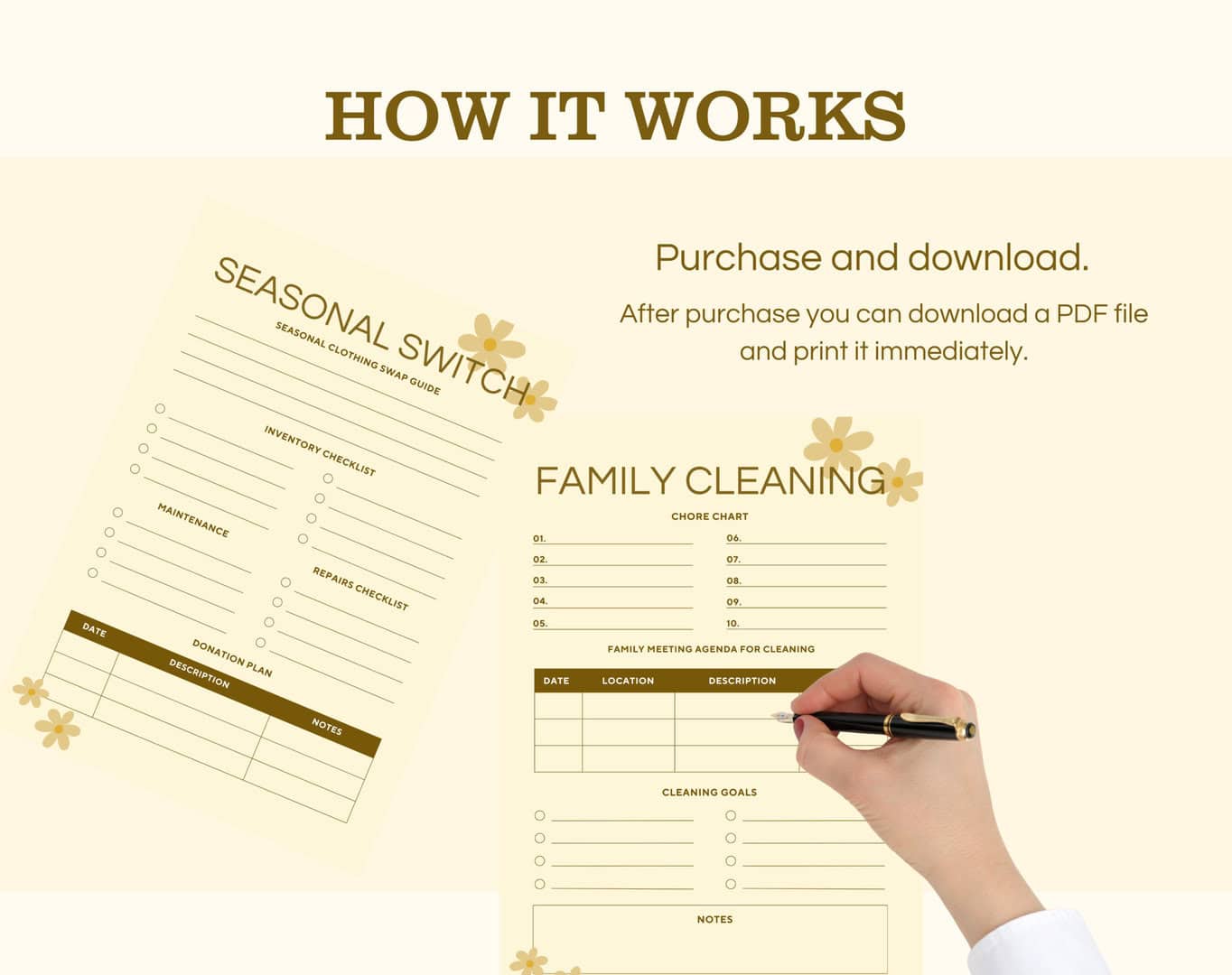 Spring Cleaning - Cleaning Planner - Declutter Planner - Spring ...