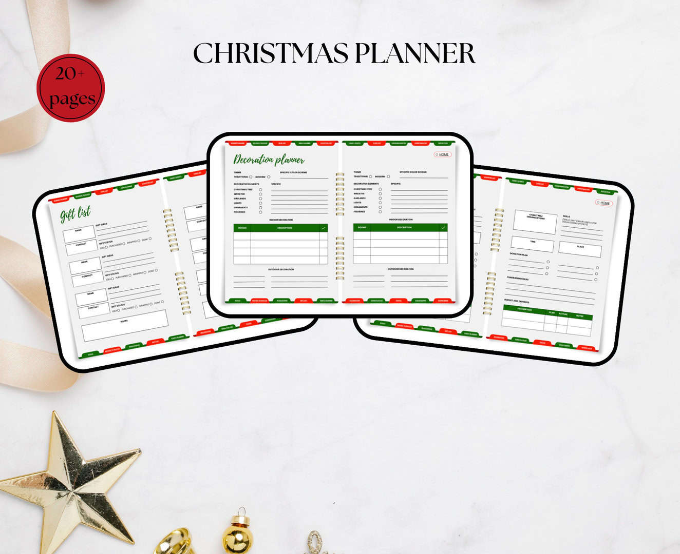 Christmas planner 2025, Christmas countdown, Ipad, Goodnotes, Samsung ...