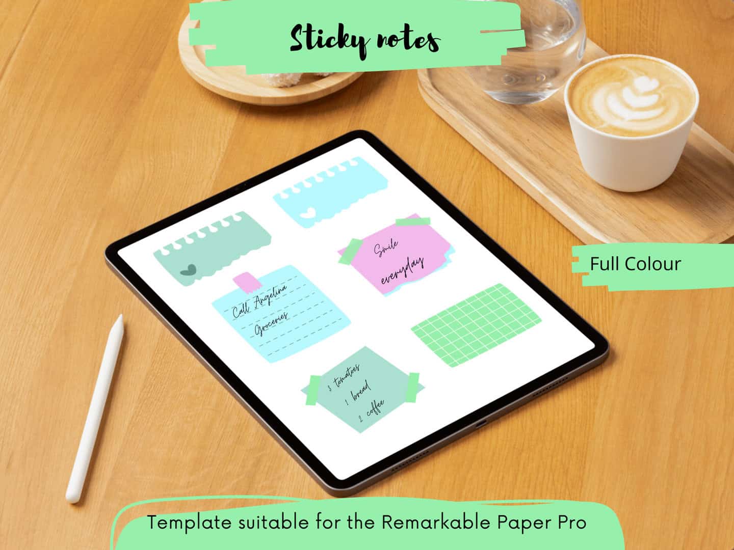Digital Sticky Notes for reMarkable Paper Pro- Remarkable templates ...