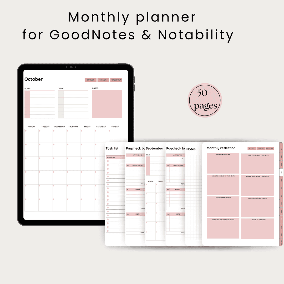 Daily planner | Goodnotes planner | Monthly Planner | Samsung notes ...