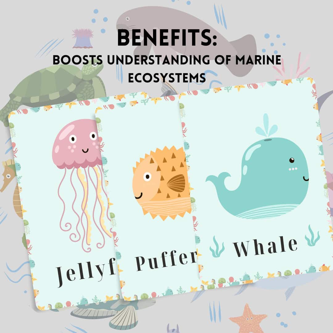 Ocean friends Animals Flashcards | Preschool Learning worksheets ...