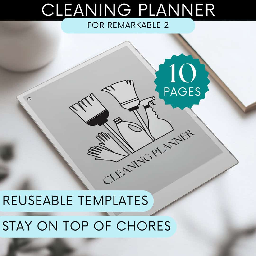 Cleaning Household Templates for Remarkable 2 & Remarkable Paper Pro ...
