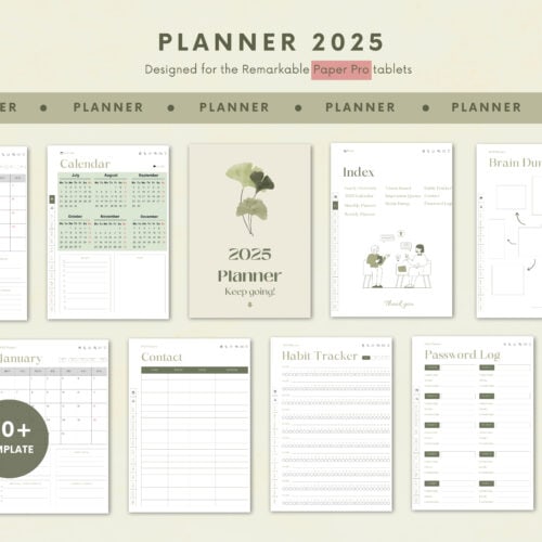 reMarkable Paper Pro Ultimate Planner for 2025, Digital Planner: Your ...