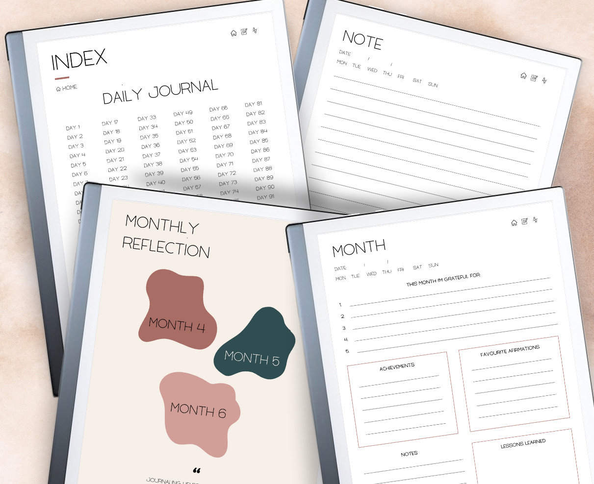 Daily Journal for ReMarkable 1, 2, and Paper pro - Temzli