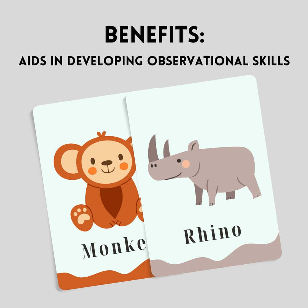 Safari Animals Flashcards | Preschool Learning worksheets | Printable ...