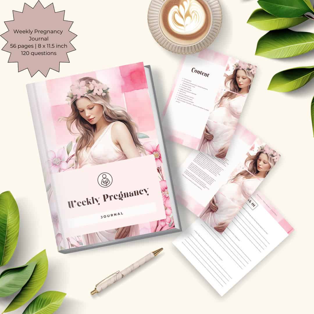 Weekly Pregnancy Journal | 56 pages | 8 x 11.5 inch - Temzli