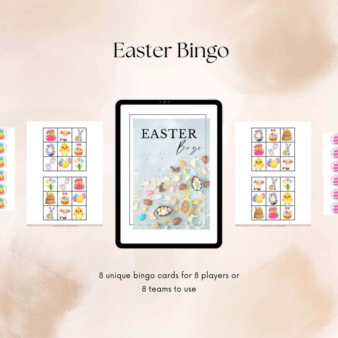 Easter Bingo Printable - Fun & festive Easter game for kids, families ...