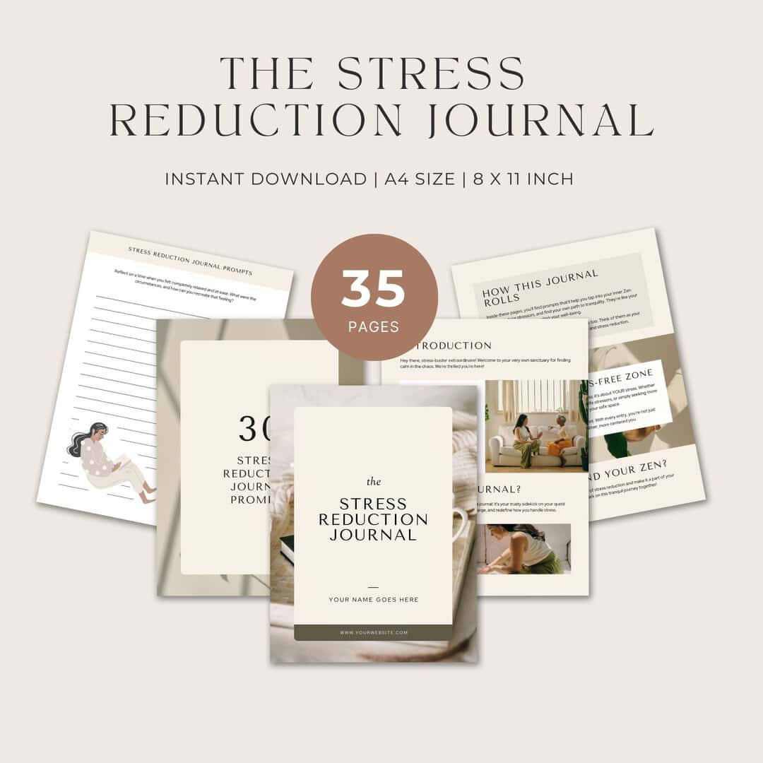 Stress Reduction Journal Template - Temzli