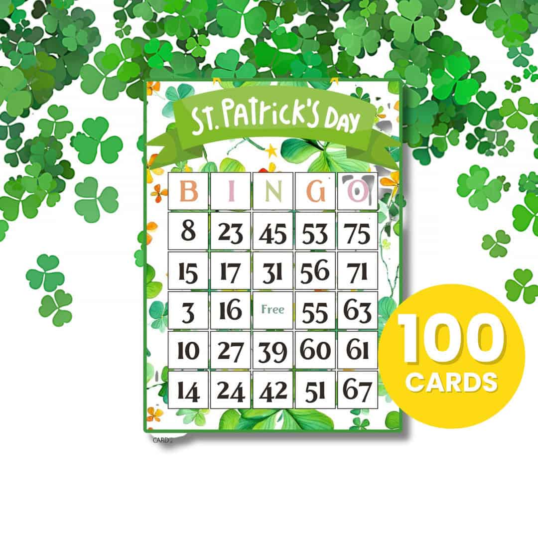 Printable St. Patrick's Day bingo game – Fun bingo cards for kids and ...