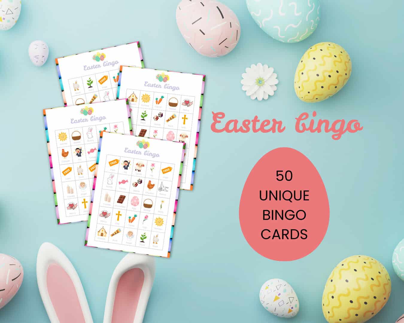 Printable Easter Bingo Game for Kids – Fun Family Activity – Instant ...