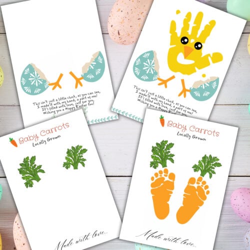 Easter Handprint & Footprint Art – Fun DIY Kids Craft, Baby Keepsake ...