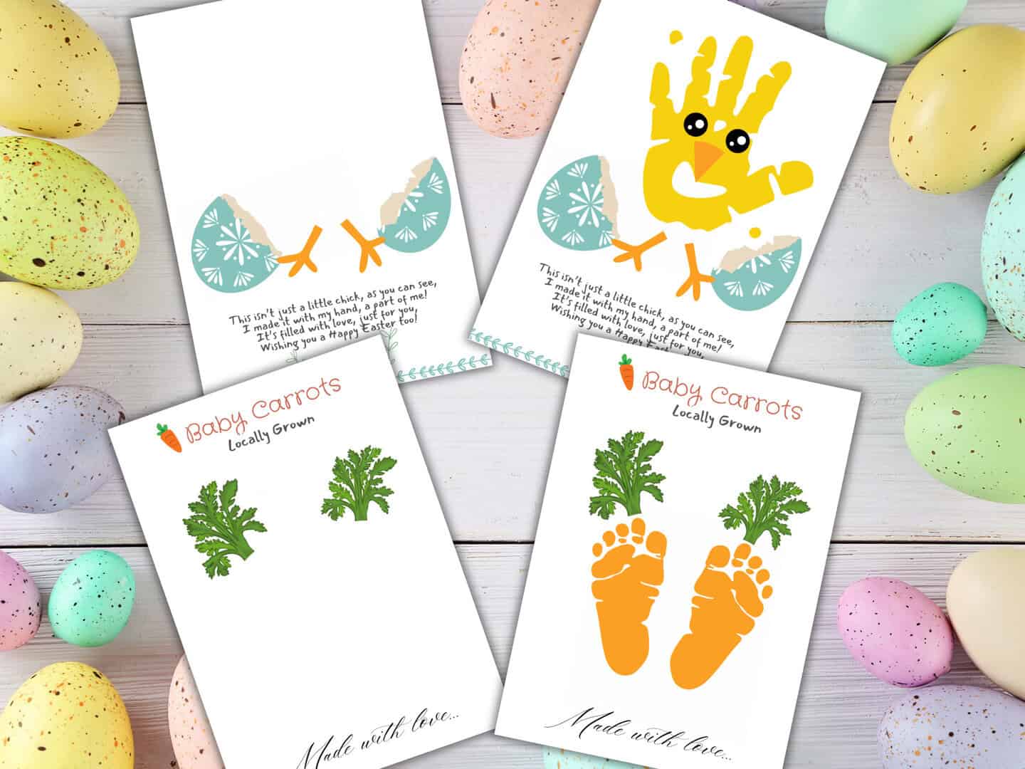 Easter Handprint & Footprint Art – Fun DIY Kids Craft, Baby Keepsake ...