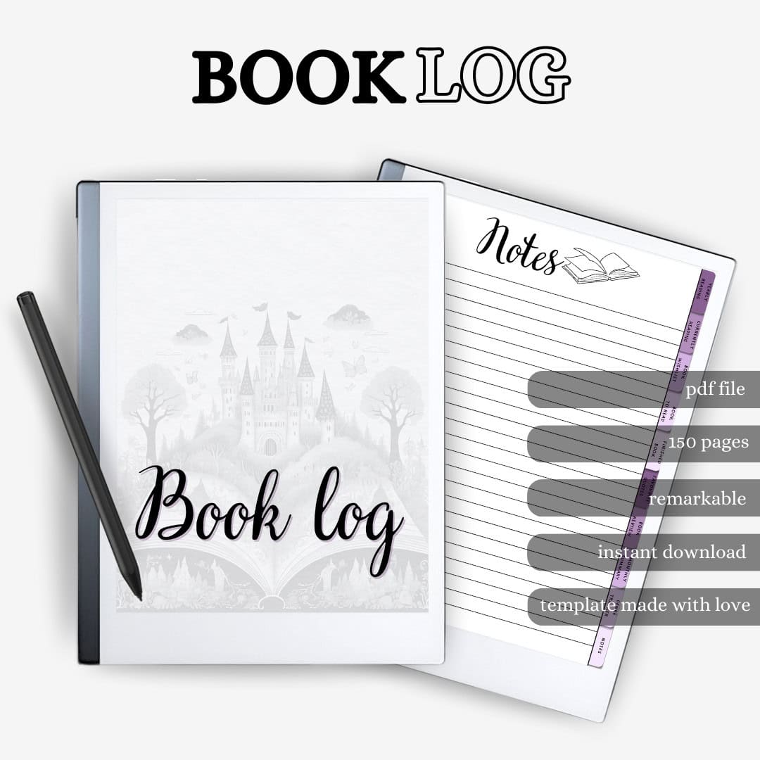 Book log | Book journal | Book review | Book tracker | Reading journal ...