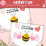 Thanks for BEE-ing an Amazing Mom Craft, Printable Mother's Day ...