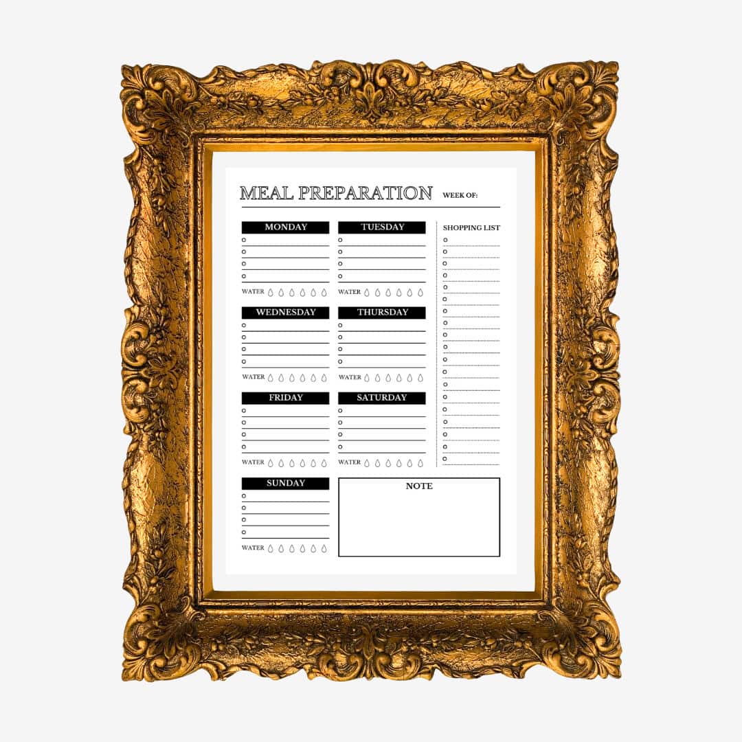 Meal prep planner | Meal planner | Weekly meal planner | Grocery list ...