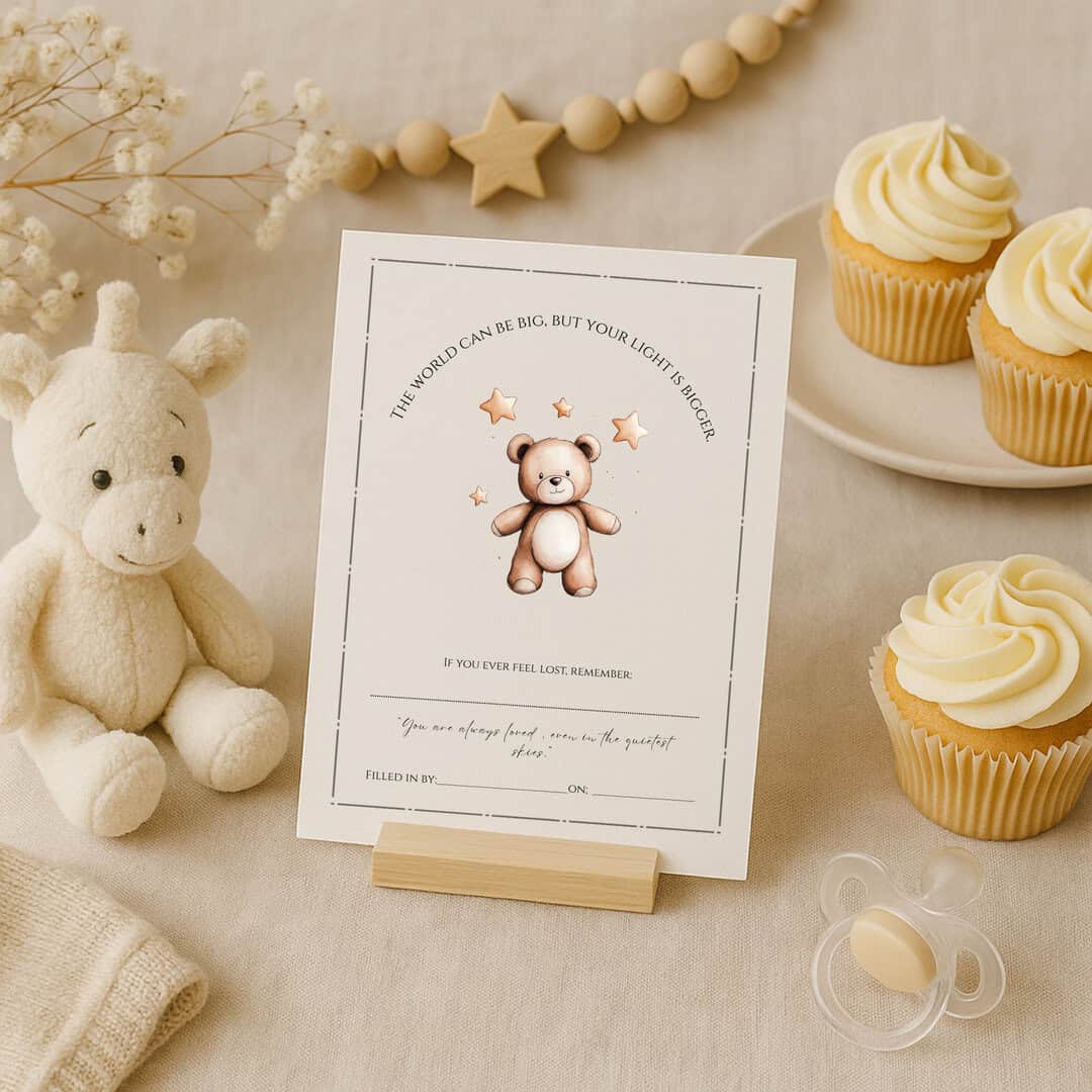 Wishes for Baby • Printable Baby Shower Cards • Set of 10 Keepsake Wish ...