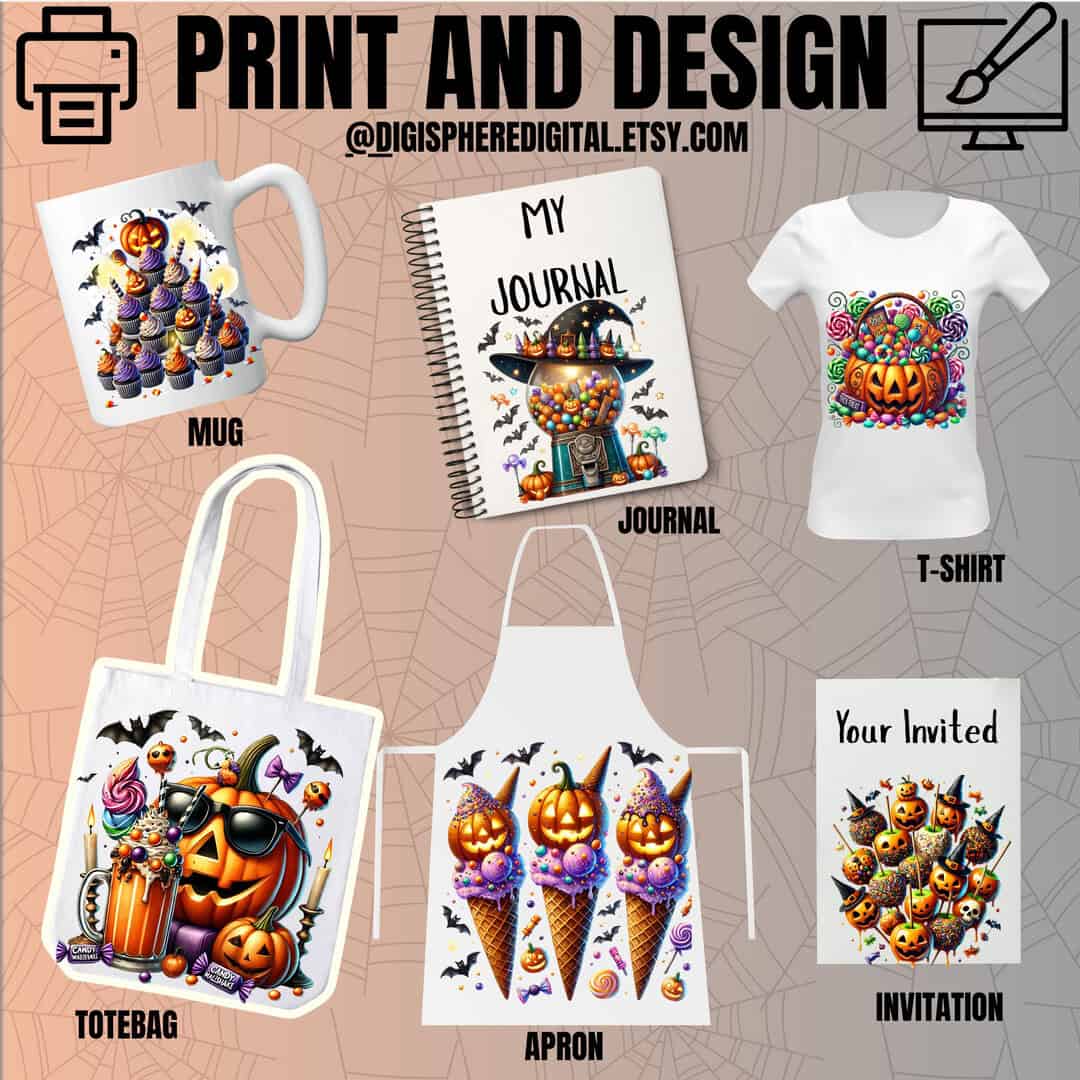 Whimsical Halloween Clipart Bundle - Temzli